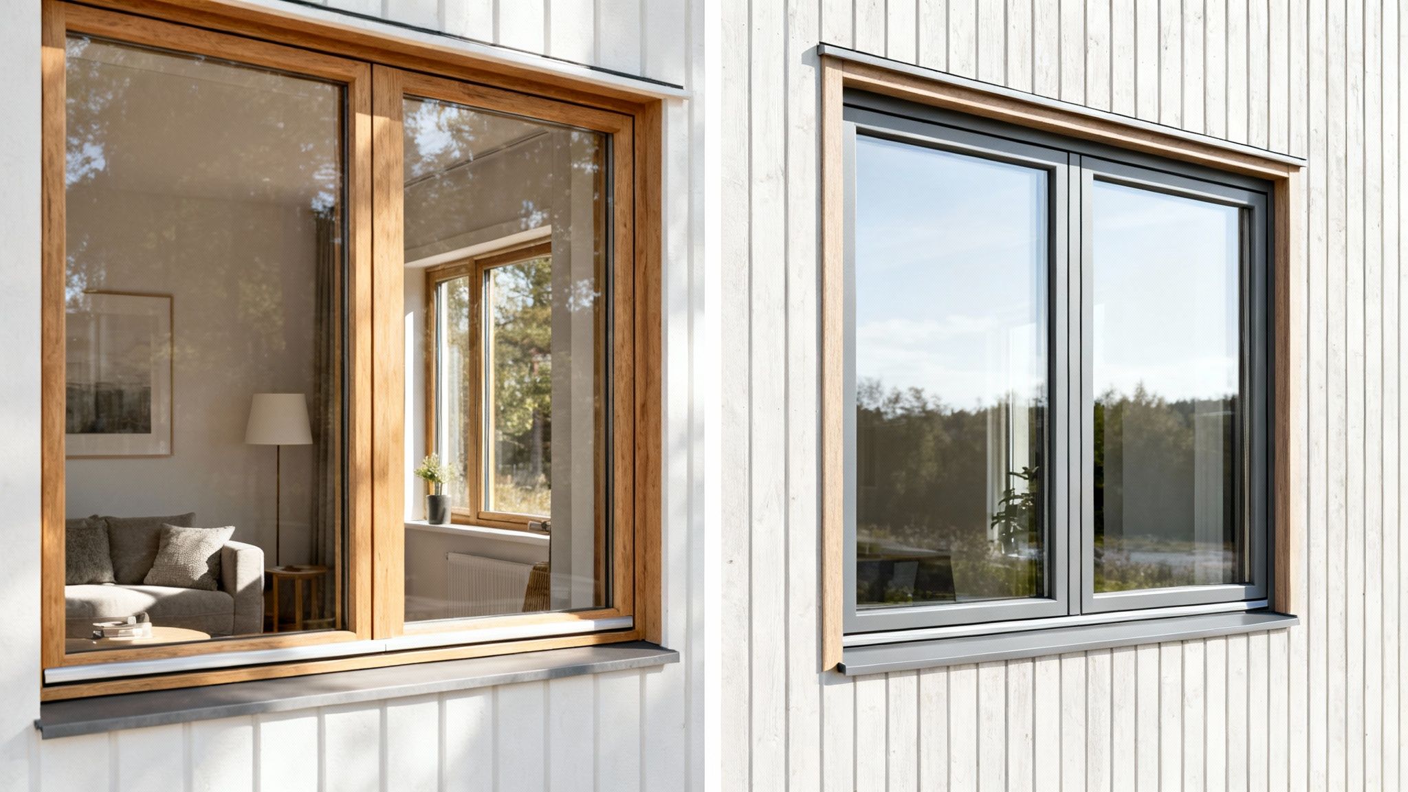 Velfac vinduer i træ eller træ/alu: Hvad kan betale sig?